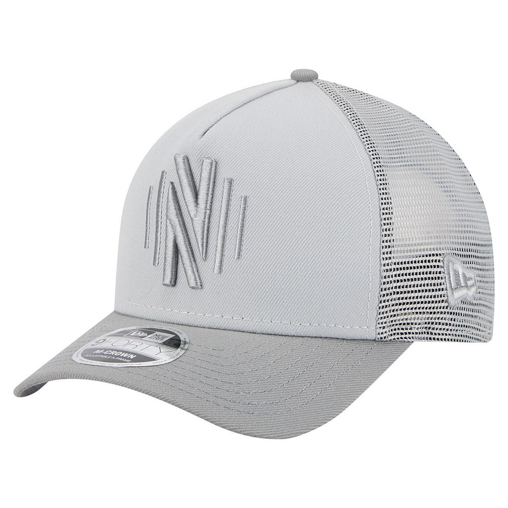 Men's New Era Gray Nashville SC Color Pack 9FORTY A-Frame Adjustable ...
