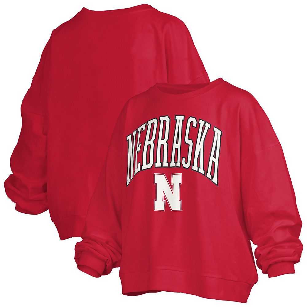 Women's Pressbox Scarlet Nebraska Huskers Janise Arch Over Logo Waist ...