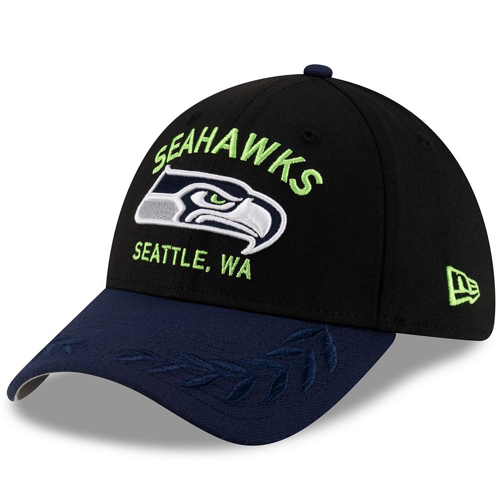 Men's New Era Black/College Navy Seattle Seahawks 2025 NFL Draft ...