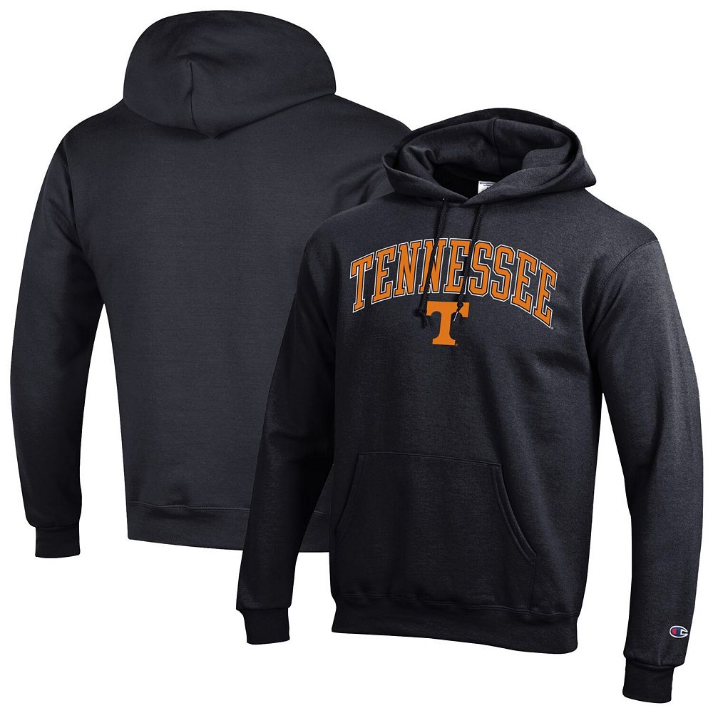 Men's Champion Black Tennessee Volunteers Arch Over Logo Pullover Hoodie