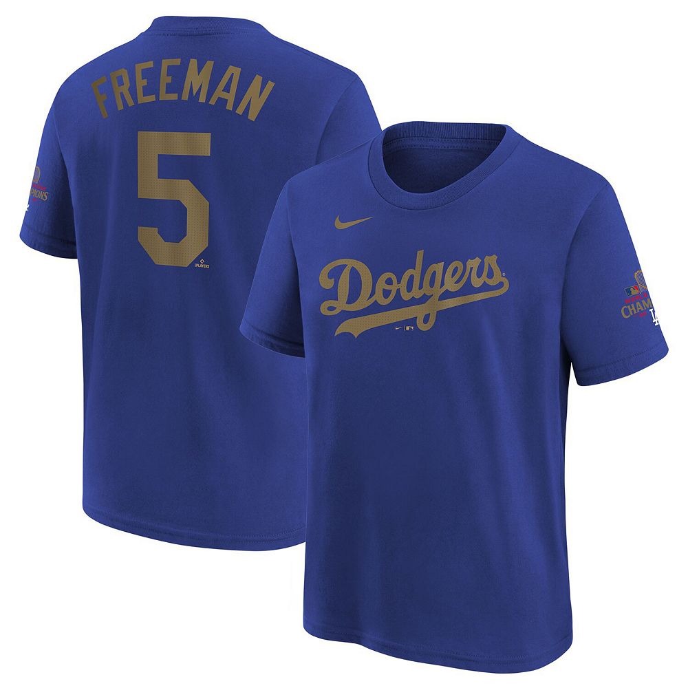 Youth Nike Freddie Freeman Royal Los Angeles Dodgers 2025 Gold ...