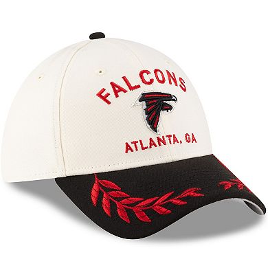 Men's New Era Cream/Black Atlanta Falcons 2025 NFL Draft 39THIRTY Flex Hat