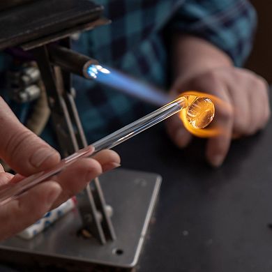 8 Inch Glass Tubes, 12 Pcs Borosilicate Long Glass Pipes Glass Blowing ...