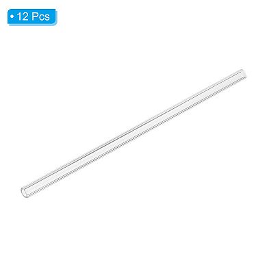 8 Inch Glass Tubes, 12 Pcs Borosilicate Long Glass Pipes Glass Blowing ...