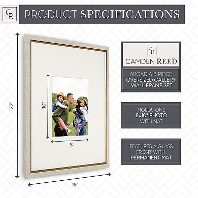 Camden Reed Arcadia 8-Piece Ivory & Gold Colored Molding Oversized ...