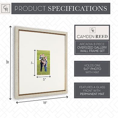 Camden Reed Arcadia 8-Piece Ivory & Gold Colored Molding Oversized ...