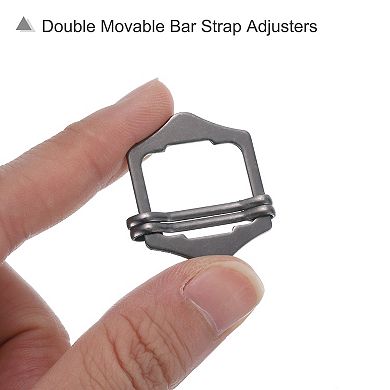 8Pcs Metal Adjuster Slide Buckles, 20mm Webbing Strap Roller Pin Clip ...