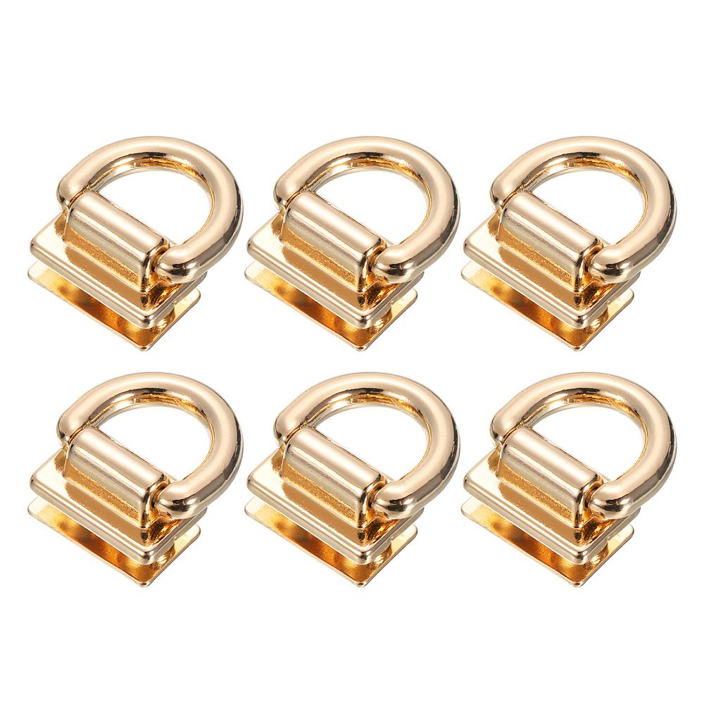 6 Pcs Metal Bag Connector with D Ring 18mm Purse Bridge Hanger Buckle ...