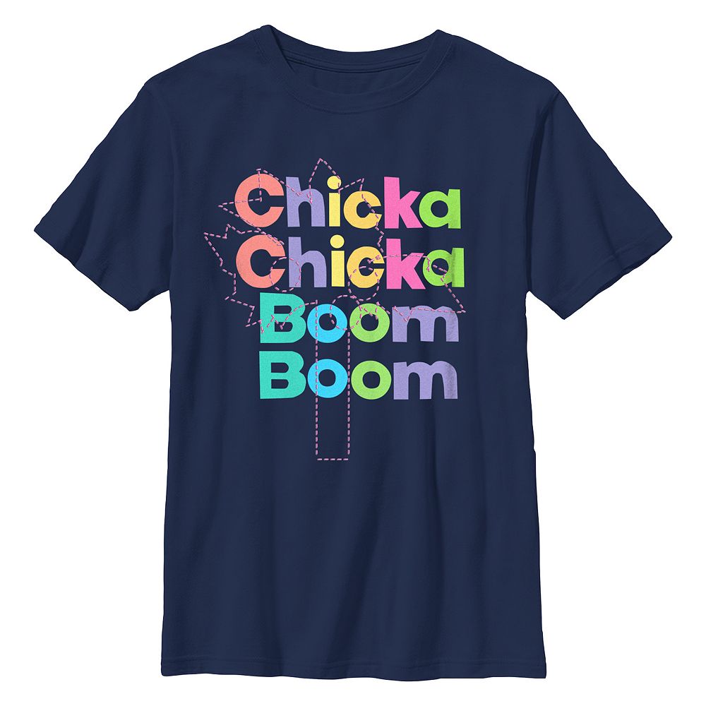 Boys 8-20 Chicka Chicka Boom Boom Word Stack Graphic Tee