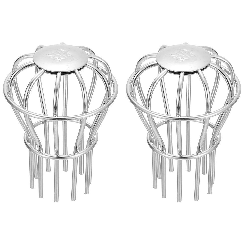 Gutter Guard 2 Inch, 2 Pack Down Pipe Filter, Anti-Blocking Line Cap ...