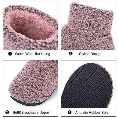 Women's Winter Boots For Women Memory Foam Ankle Booties House Shoes