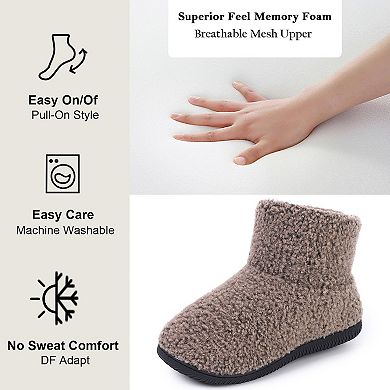 Women's Winter Boots For Women Memory Foam Ankle Booties House Shoes
