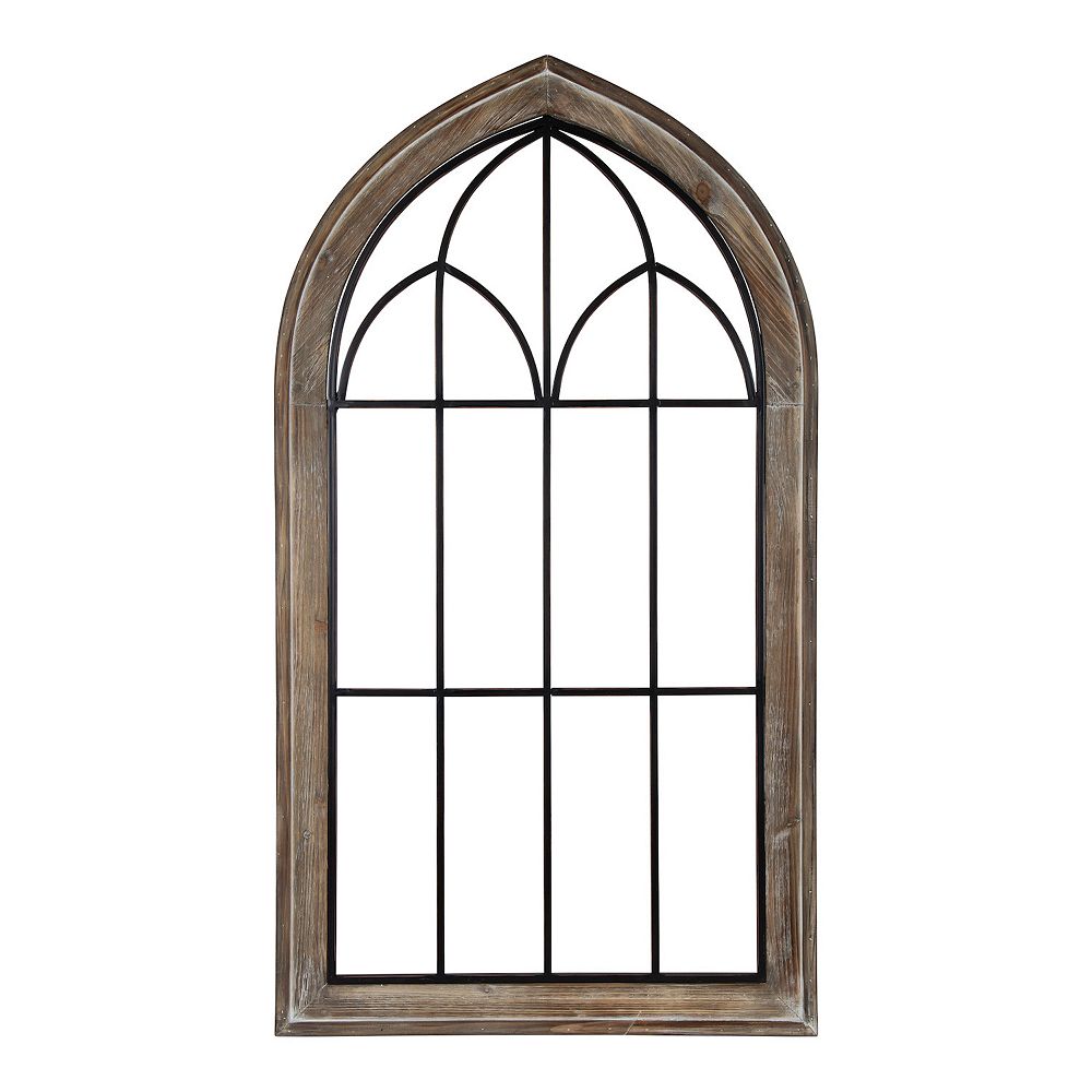 Rennell Window Pane Arch Wall Decor
