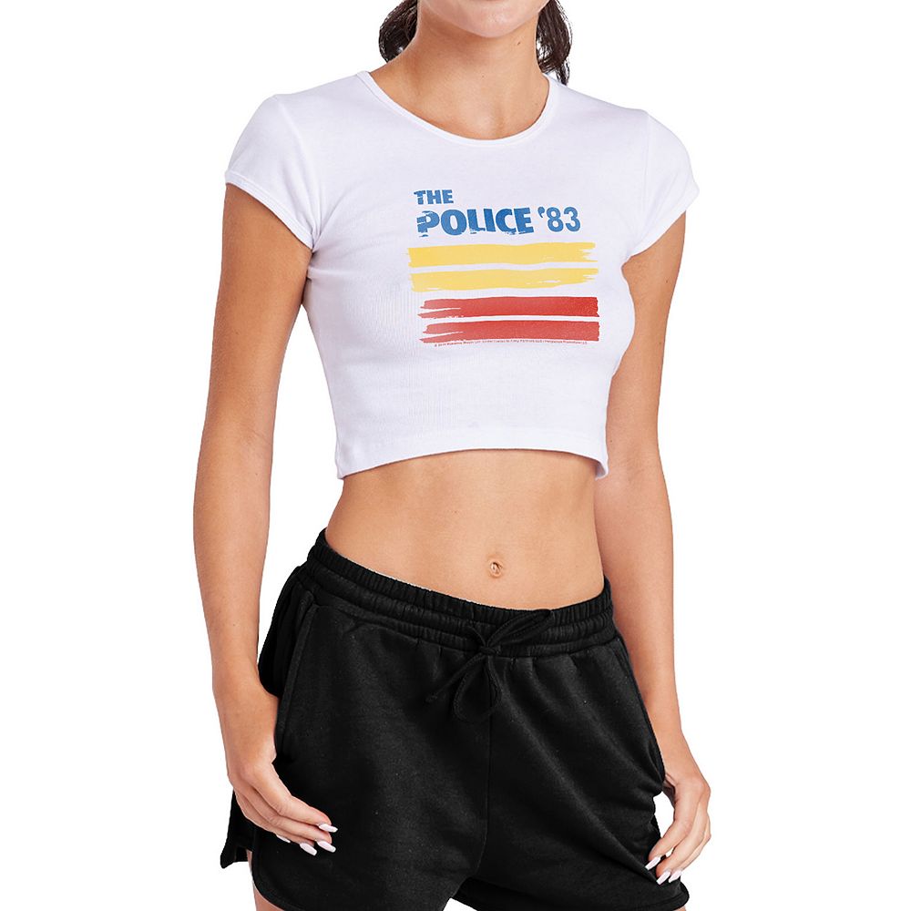 Juniors' The Police 83 Graphic Crop Top