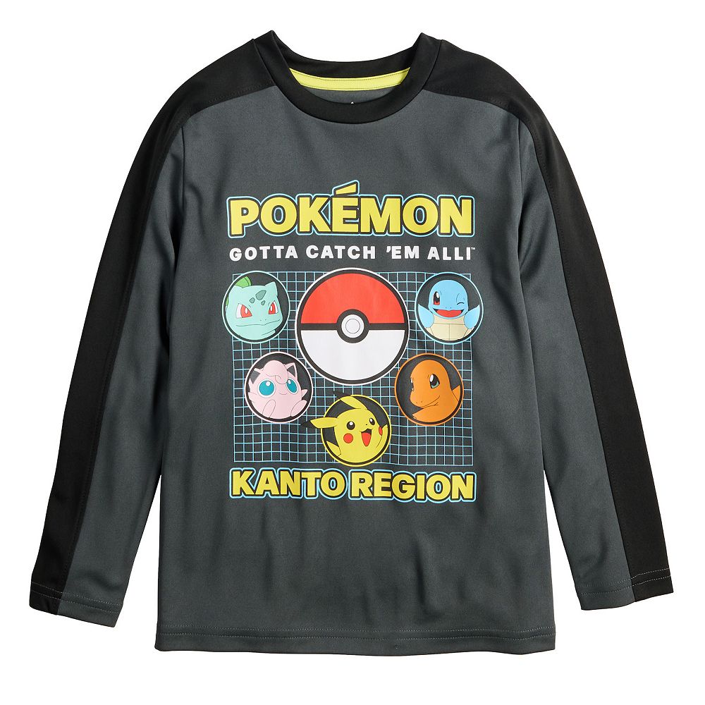 Boys 4-12 Jumping Beans® Pokemon Kanto Region Active Long Sleeve T-Shirt