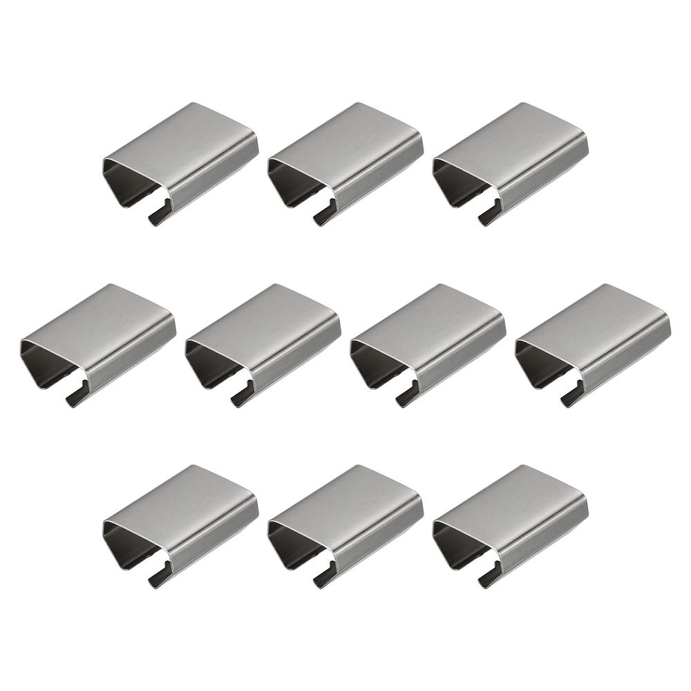 Fold Over Crimp End Caps, 50Pcs 20 x 16mm Ribbon End Clasp Tips Clamp ...