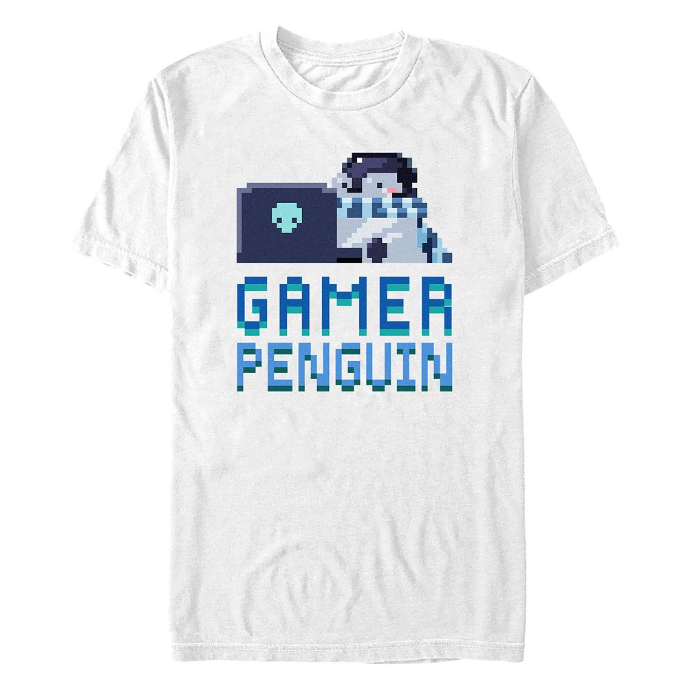 Men's Gamer Penguin Graphic Tee