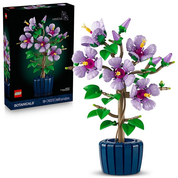 LEGO Botanicals Hibiscus Flower 10372 Building Kit (1,176 Pieces)