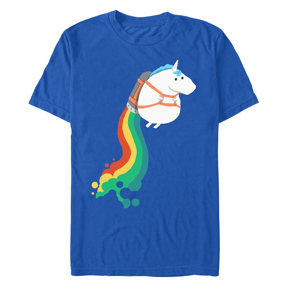 Men's Unicorn Jet Pack Graphic Tee