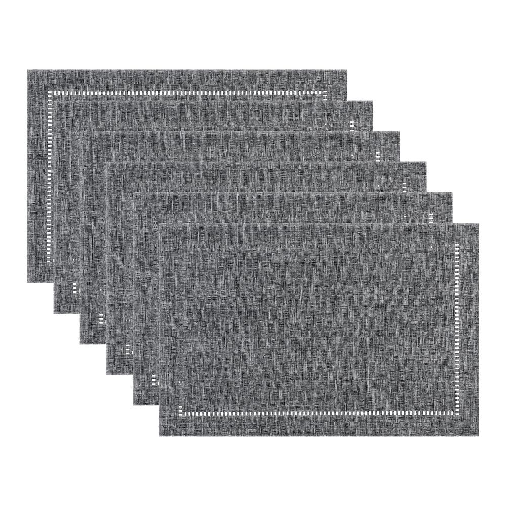 Rustic Placemats Set of 6 Polyester Placemats for Dining Table Decor ...