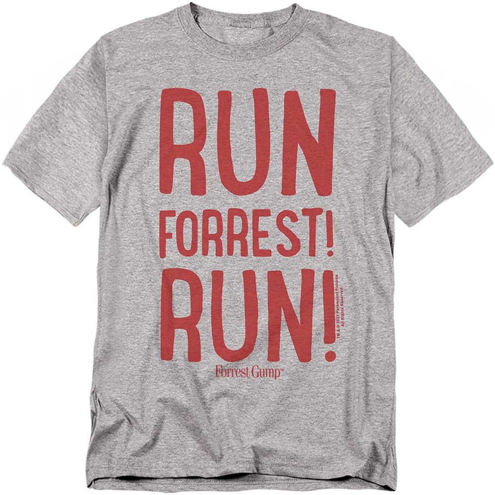 Big & Tall Original & Unrestored Forrest Gump Run Forrest Run Graphic Tee