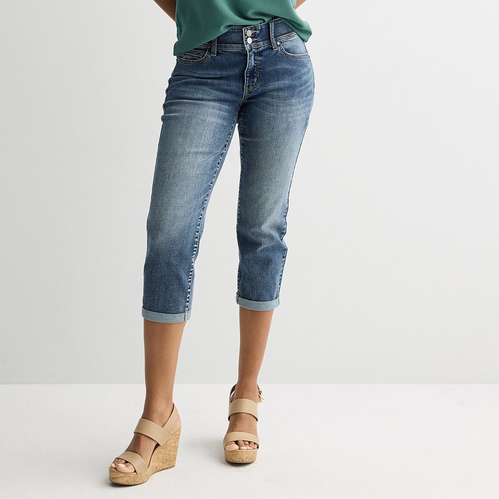 Women's Apt. 9® Tummy Control Denim Capris