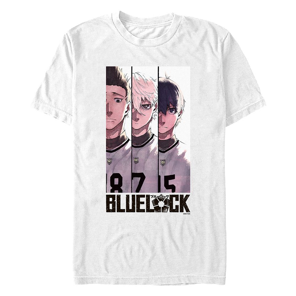 Big & Tall Blue Lock White Team Graphic Tee