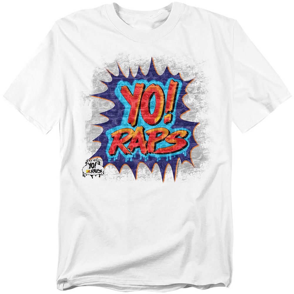 Big & Tall Original & Unrestored Yo MTV Raps Brick Wall Graphic Tee