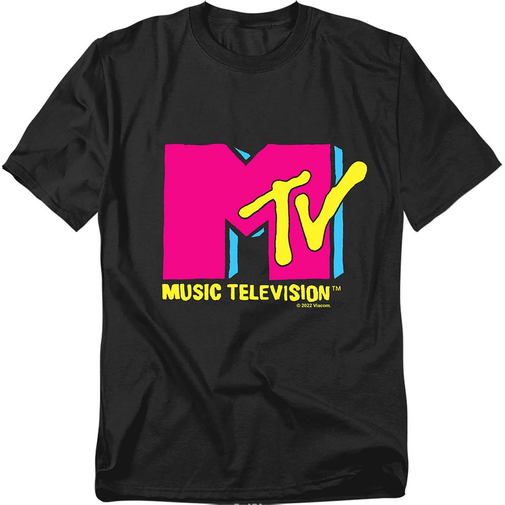 Big & Tall Original & Unrestored MTV Small Logo Graphic Tee