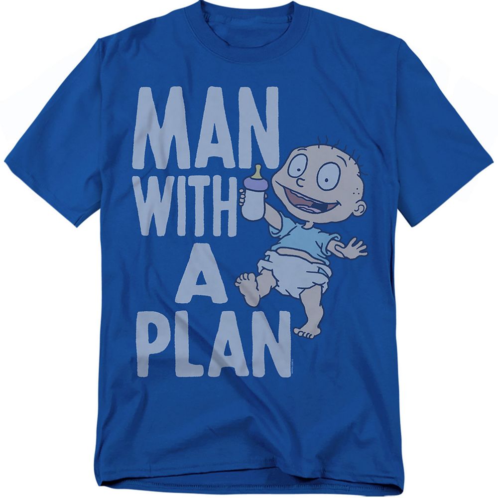 Big & Tall Original & Unrestored Rugrats Man With A Plan Graphic Tee