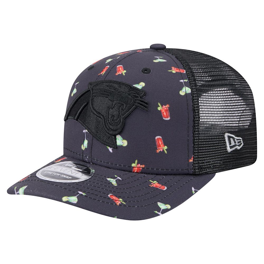 Men's New Era Navy/Black Carolina Panthers Adventure Drinks Pattern ...