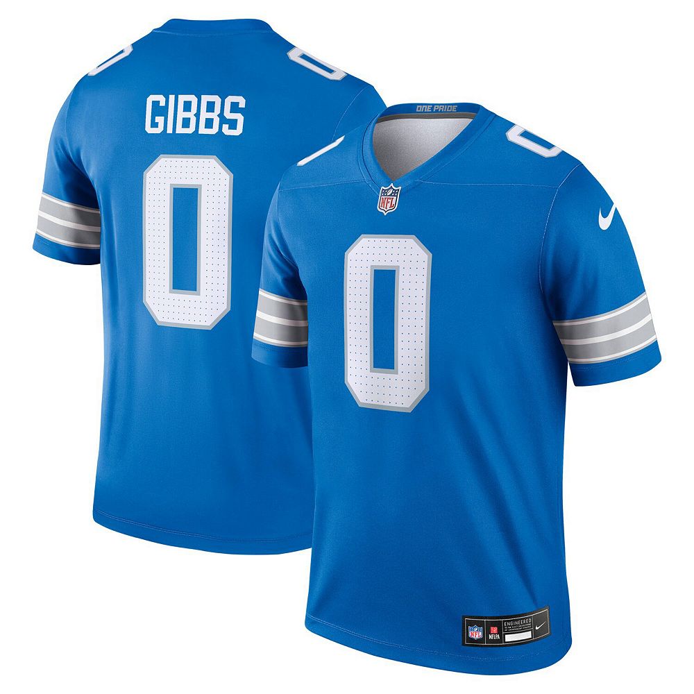 Men's Nike Jahmyr Gibbs Blue Detroit Lions Team Legend Jersey