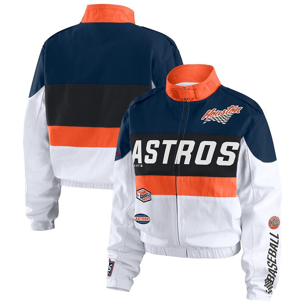 Women's WEAR by Erin Andrews Orange/White Houston Astros Racing Full ...