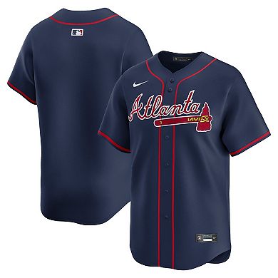 Men's Nike Navy Atlanta Braves Alternate Limited Jersey