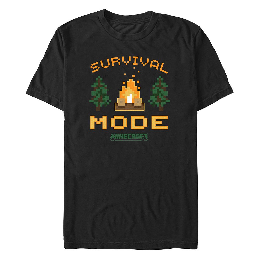 Big & Tall Minecraft Survival Mode Graphic Tee