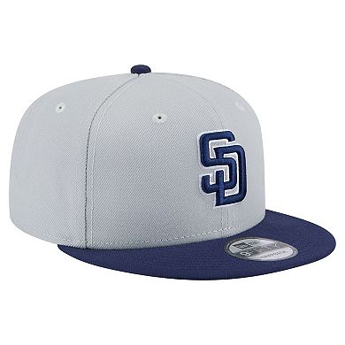 Men's New Era Gray/Navy San Diego Padres 2-Tone Color Pack 9FIFTY ...