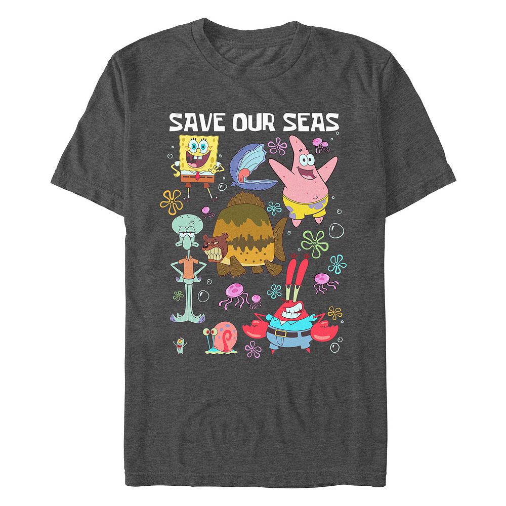 Big & Tall SpongeBob SquarePants Save Our Seas Graphic Tee