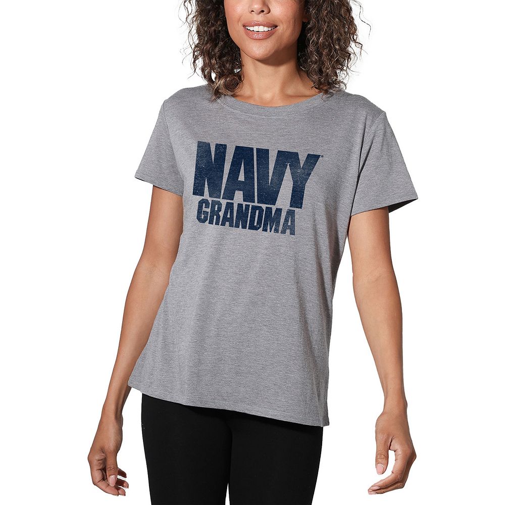 Women's Navy Grandma Loose Fit Graphic Tee