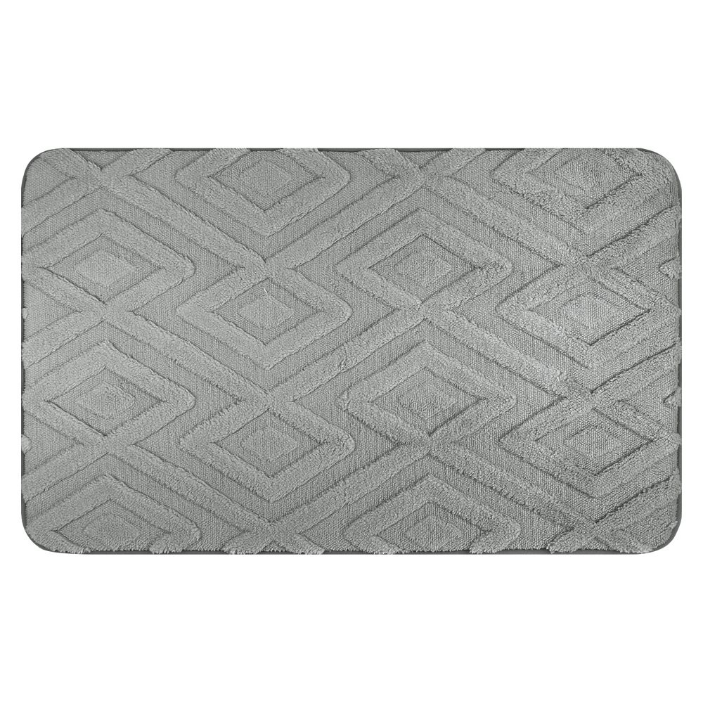 1Pc Geometric Pattern Bathroom Mats Soft Absorbent Non-Slip Dry Bath ...