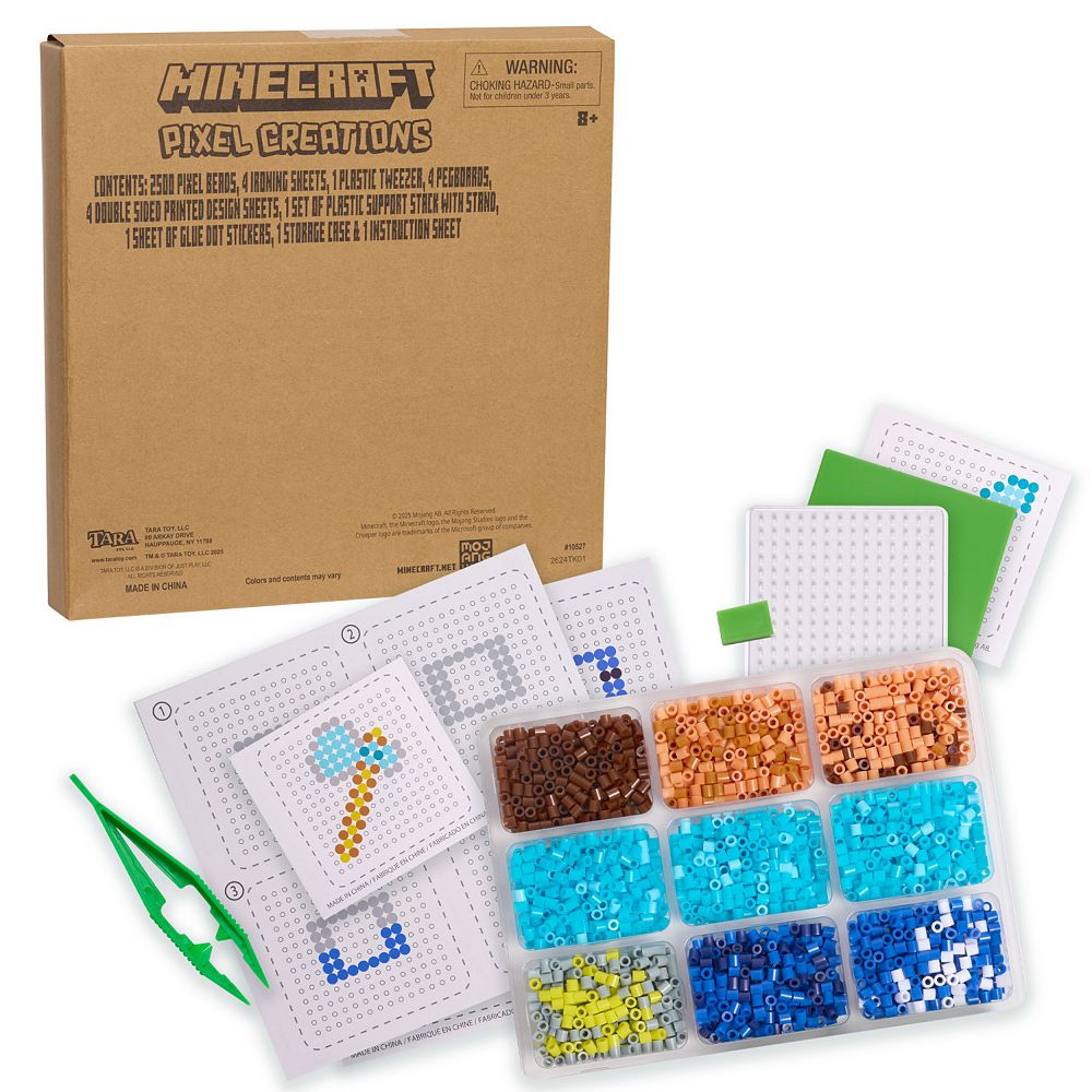 Tara Toy 2500-pc. 3D Pixel Creations Minecraft Beads Kit