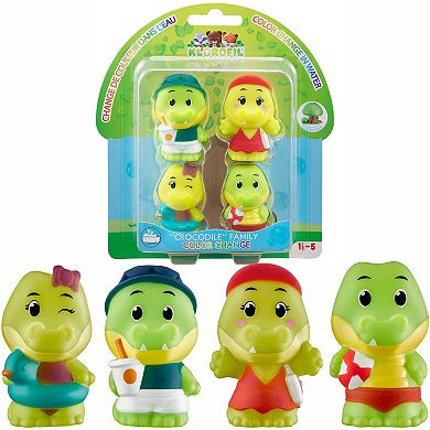 Idea Tank Timber Tots Crocodile Family 4 Toy Figurines