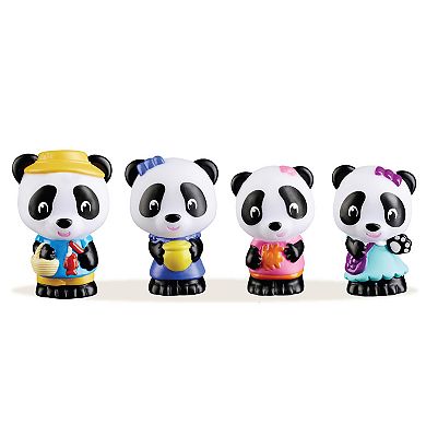 Idea Tank Timber Tots Panda Family 4 Toy Figurines