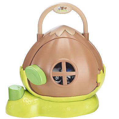 Idea Tank Timber Tots Hazelnut House Mini Home & Raccoon Figurine