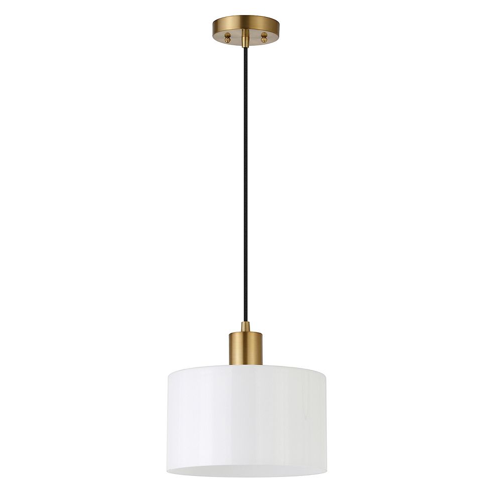 Finley & Sloane Henri 10-in. Wide Pendant Light Fixture with Glass Shade