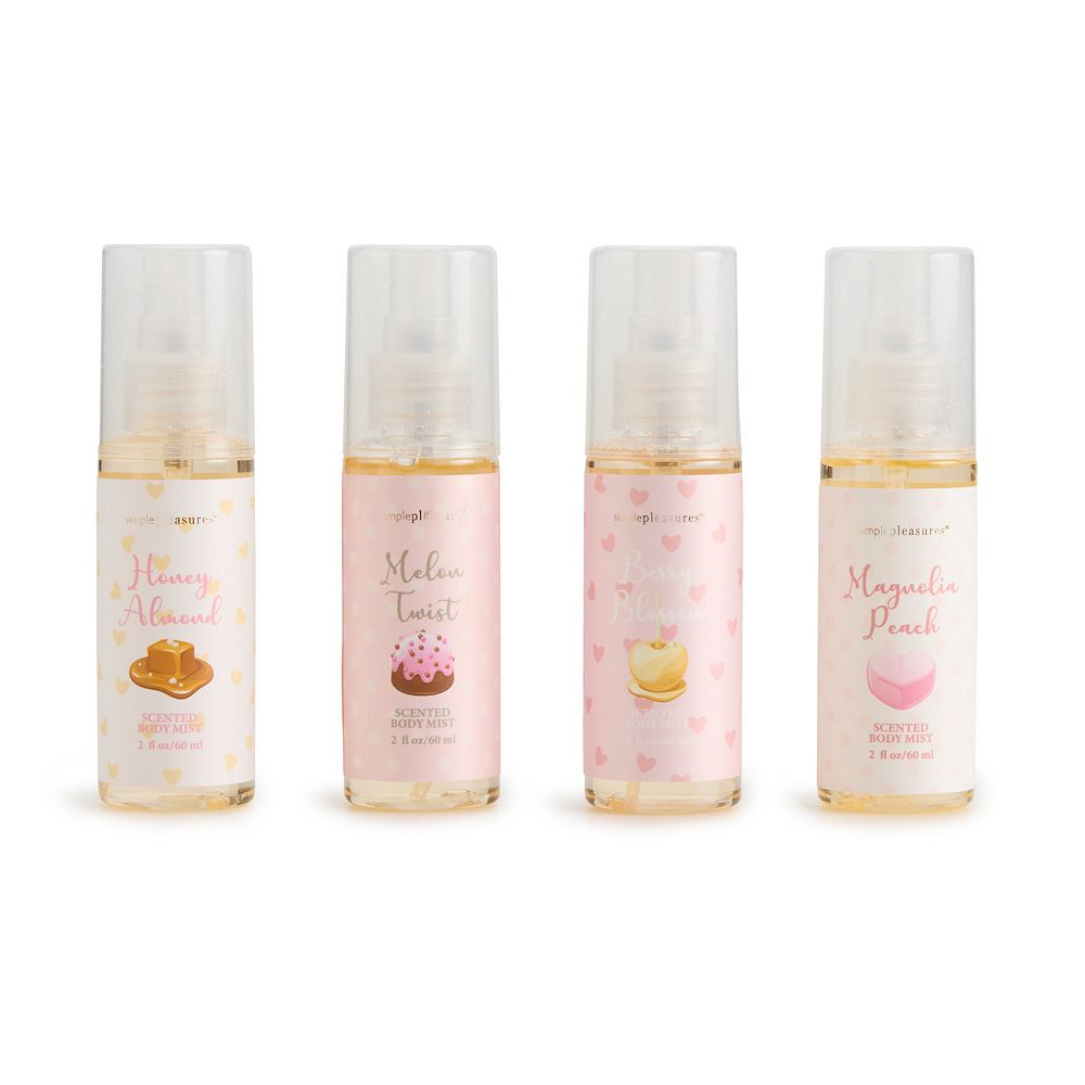 Simple Pleasures 4-pc. 2 oz Scented Body Mist Set