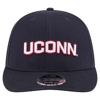 Men's New Era Navy UConn Huskies Low Profile 9FIFTY Snapback Hat