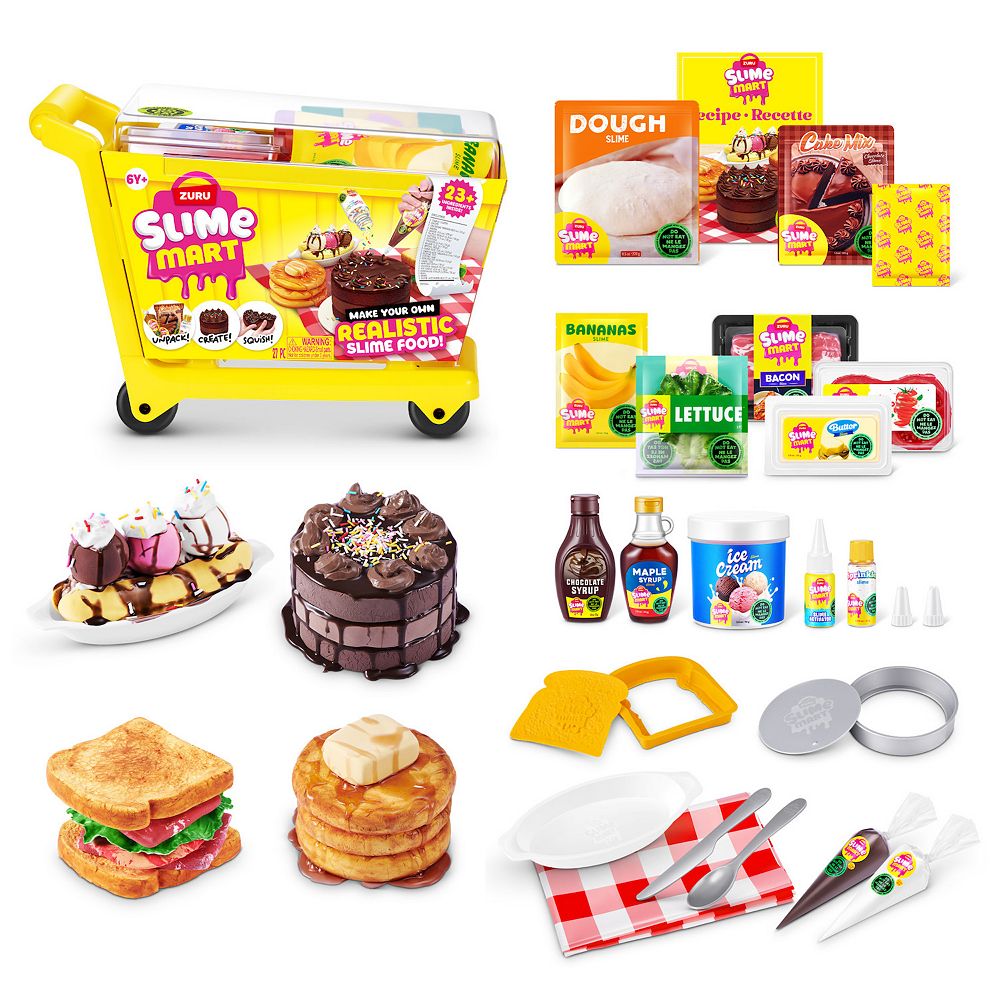 ZURU Slime Mart Realistic Slime Food Shopping Cart
