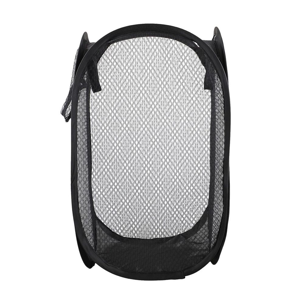 Mesh Hamper Foldable Laundry Bag Storage Basket