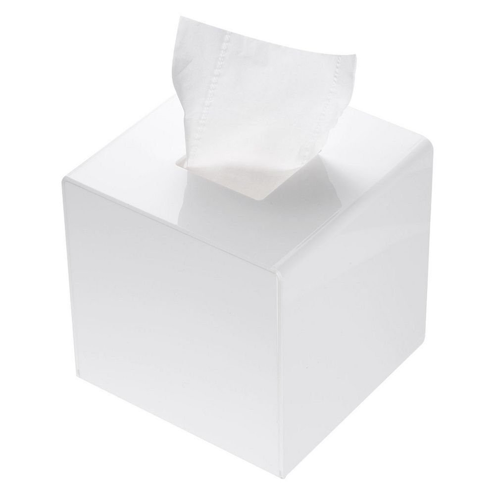 Tissue Box Cover with Base Square Tissue Box Holder Acrylic Cube Facial ...