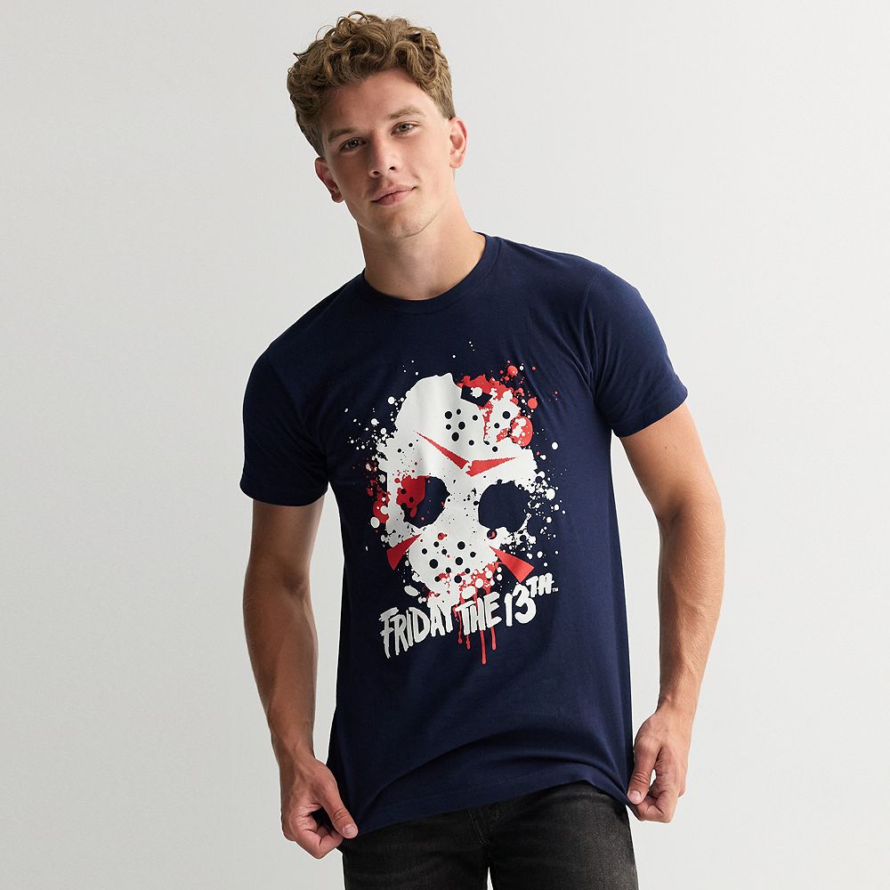 Men's Friday the 13th Splatter Mask Graphic Tee
